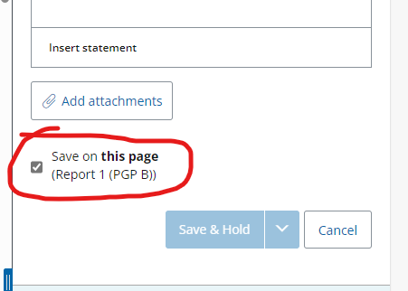 Attaching feedback to page